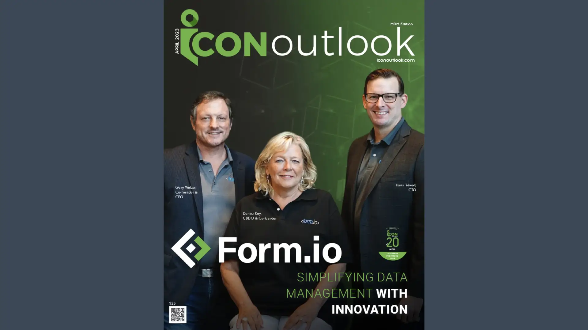 Form.io Selected for Icon Outlook Magazine Cover Feature - Form.io